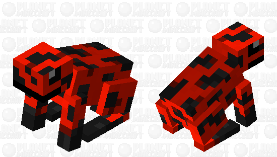 Red Jungle Frog: Winterhaven Beasts and Baddies Minecraft Mob Skin
