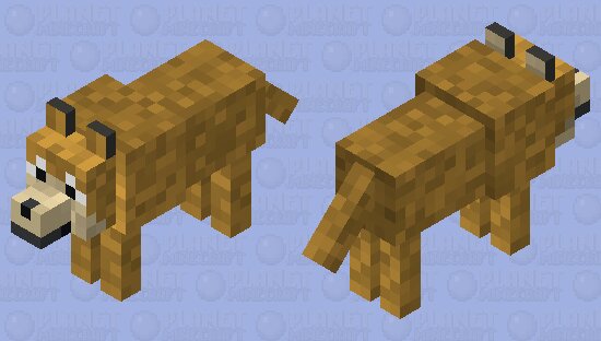 Doge Style Dog Minecraft Mob Skin