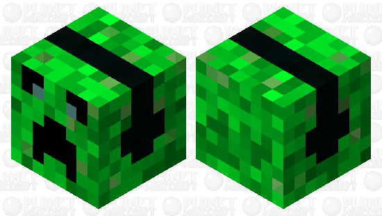creeper head Minecraft Mob Skin