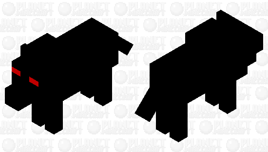 CURSED WOLF Minecraft Mob Skin