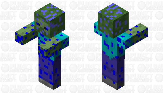zombie from water Minecraft Mob Skin