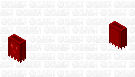 Red Ghost Minecraft Mob Skin