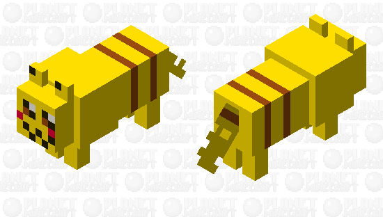 tamable pikachu Minecraft Mob Skin