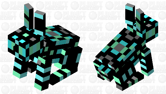 disco bunny Minecraft Mob Skin