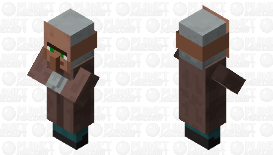 Vindicator hiding in villager look Minecraft Mob Skin