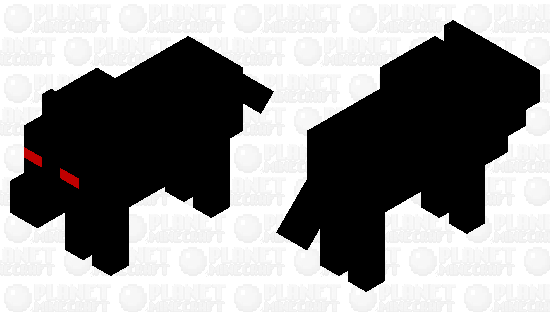 Demon Wolf Minecraft Mob Skin