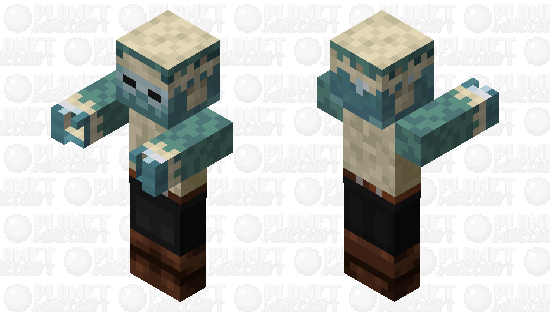 the frozen zombie Minecraft Mob Skin