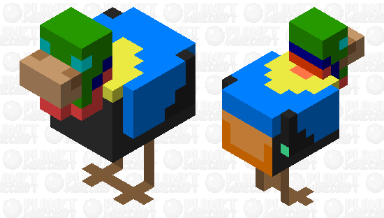 Himalayan Monal Pheasant Minecraft Mob Skin