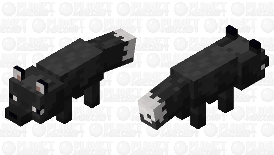 Silver Fox Minecraft Mob Skin