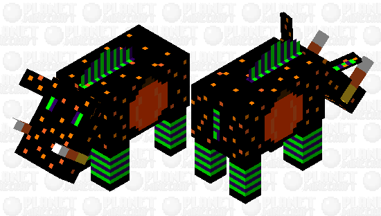 Halloween Hoglin Minecraft Mob Skin