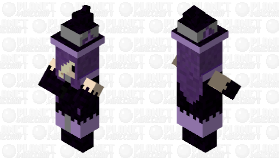 Chibi Witch Minecraft Mob Skin