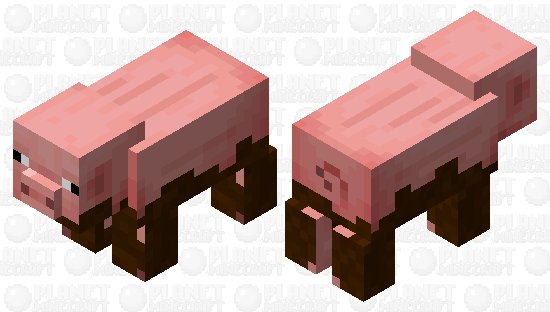 Muddy pig Minecraft Mob Skin