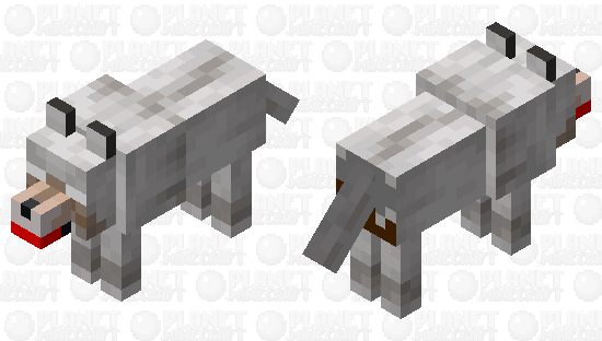 Mad Wolf Minecraft Mob Skin