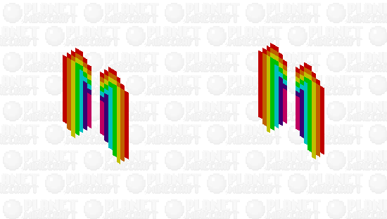 Rainbow wings Minecraft Mob Skin