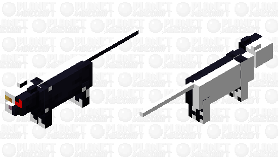 monokuma cat Minecraft Mob Skin