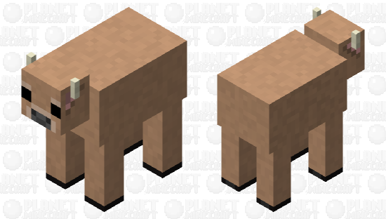 better cow (Brown mushroom)(ver.2) Minecraft Mob Skin