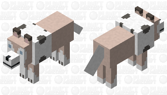 Lycanroc (Lougaroc) Minecraft Mob Skin
