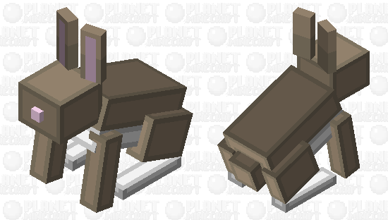 Simplistic Salt Rabbit Minecraft Mob Skin