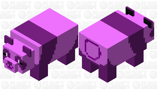 Pink Panda Minecraft Mob Skin