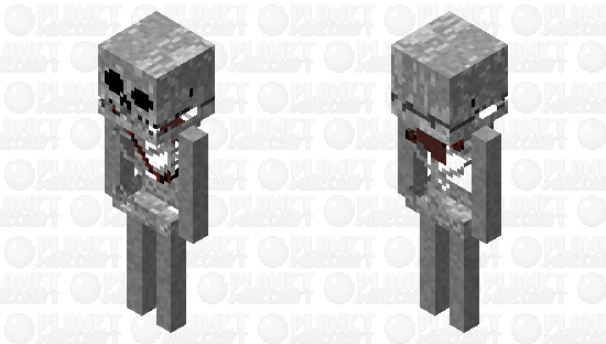 A spooky scary skeleton Minecraft Mob Skin