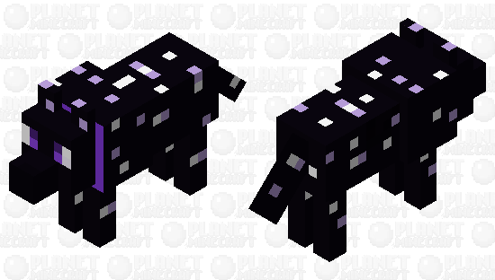 I belong to a "pretty" enderman don't judge the sparkles Minecraft Mob Skin