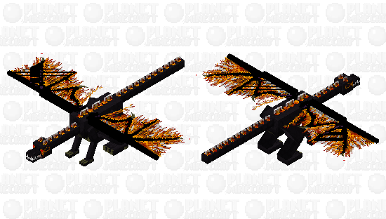 Fire Dragon Minecraft Mob Skin
