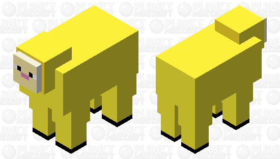 Golden sheep Minecraft Mob Skin