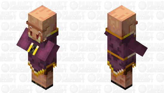 piglin/villager(remade/clerio) Minecraft Mob Skin