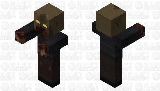 Bloodied Zombie [Bedrock] Minecraft Mob Skin