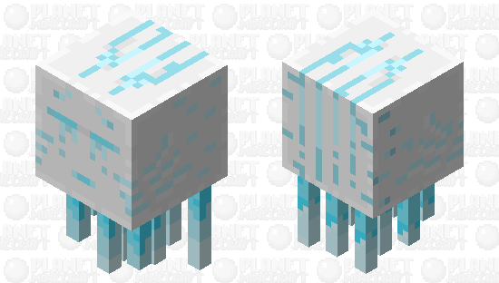 Frozen Ice Ghast Minecraft Mob Skin