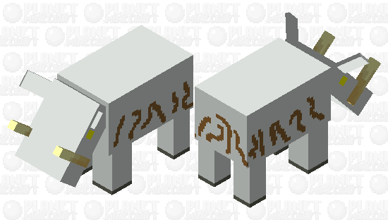 Woolly Mammoth Level 40 (Jurassic World: The Game) Minecraft Mob Skin