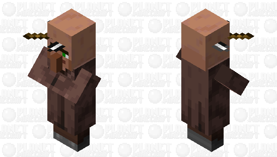 Creepy Villager Minecraft Mob Skin