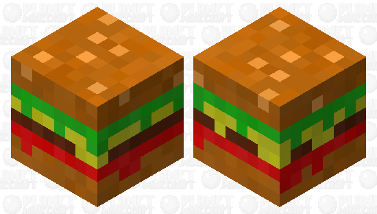 bouncy burger Minecraft Mob Skin