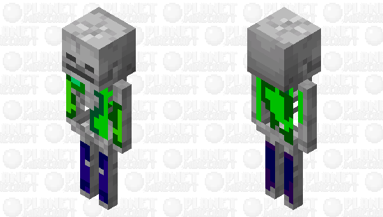 Skeleton with Clothes Minecraft Mob Skin
