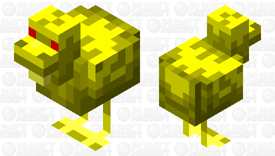 Golden Chicken Minecraft Mob Skin