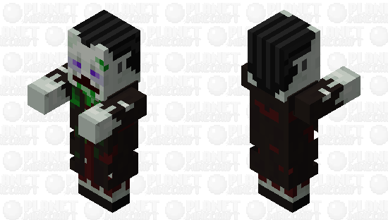 Halloween Zombie Librarian Minecraft Mob Skin