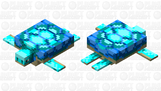 Blue Turtle Minecraft Mob Skin