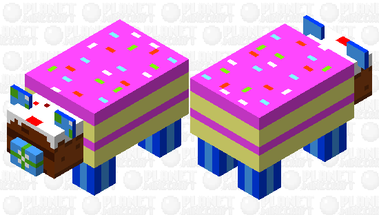 Birthday Bear Minecraft Mob Skin