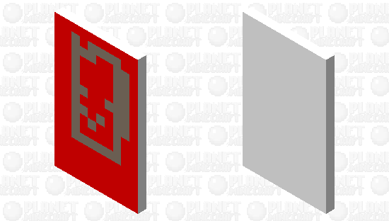 a cape that has a face Minecraft Mob Skin