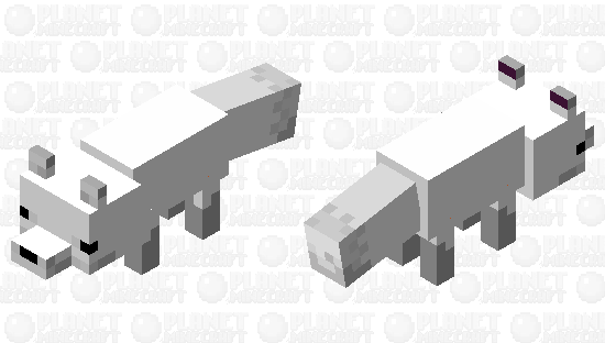 Snow Fox :> Minecraft Mob Skin