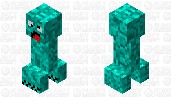 Diamond Derp creeper Minecraft Mob Skin