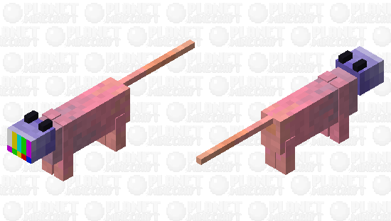 TV Head Cat Minecraft Mob Skin