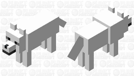 Snow wolf Minecraft Mob Skin