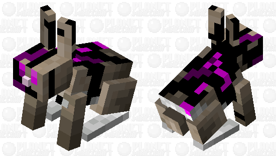 Corrupted rabbit Minecraft Mob Skin