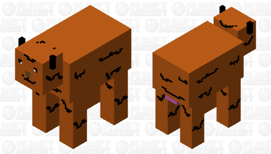 High land cattle Minecraft Mob Skin
