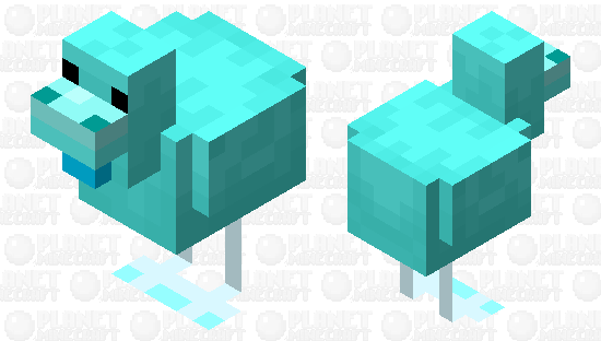 Ice Chicken (Winter Animals) Minecraft Mob Skin