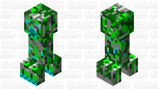Robot Creeper Minecraft Mob Skin