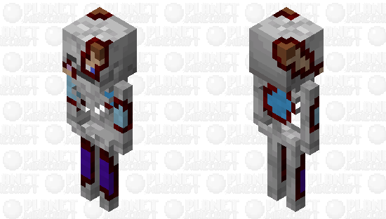 Rotting Skeleton Minecraft Mob Skin