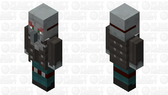 Skeleton Armor Vindicator Minecraft Mob Skin