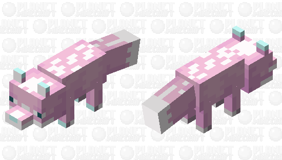 Cotton Candy Fox Minecraft Mob Skin